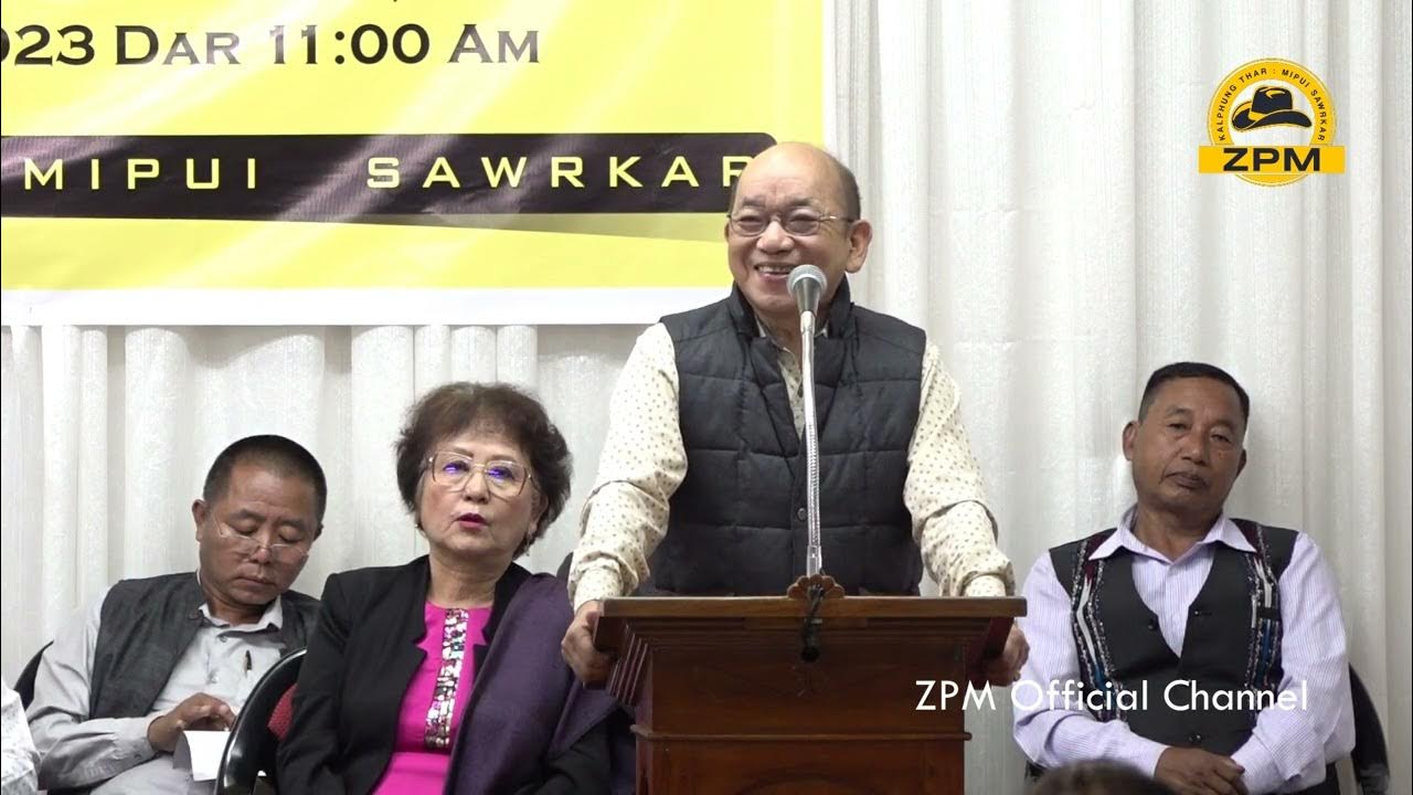 Pu K Sapdanga, Working President | ZPM Aizawl North II Block Meet | May 18, 2023 - YouTube