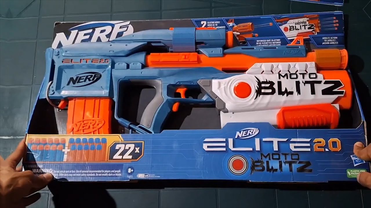 NERF Moto BLITZ || UNBOXING AND REVIEW - YouTube