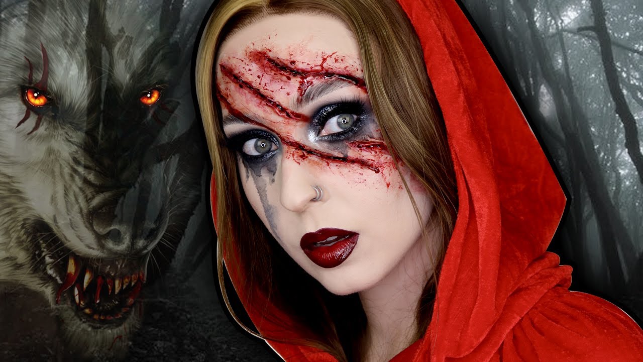 Le Petit Chaperon Rouge Griffé | Maquillage et Costume HALLOWEEN - YouTube