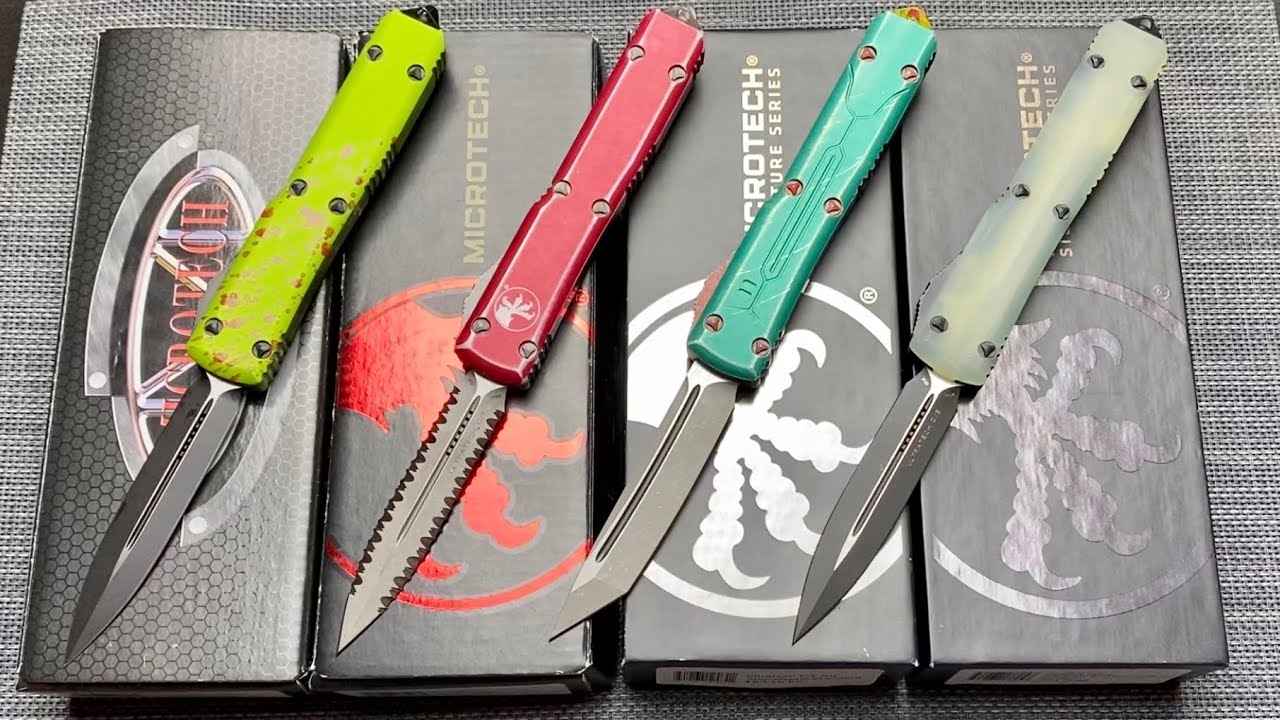 Microtech Ultratech Zombie Tech / Double Full Serrated / Bounty Hunter ...