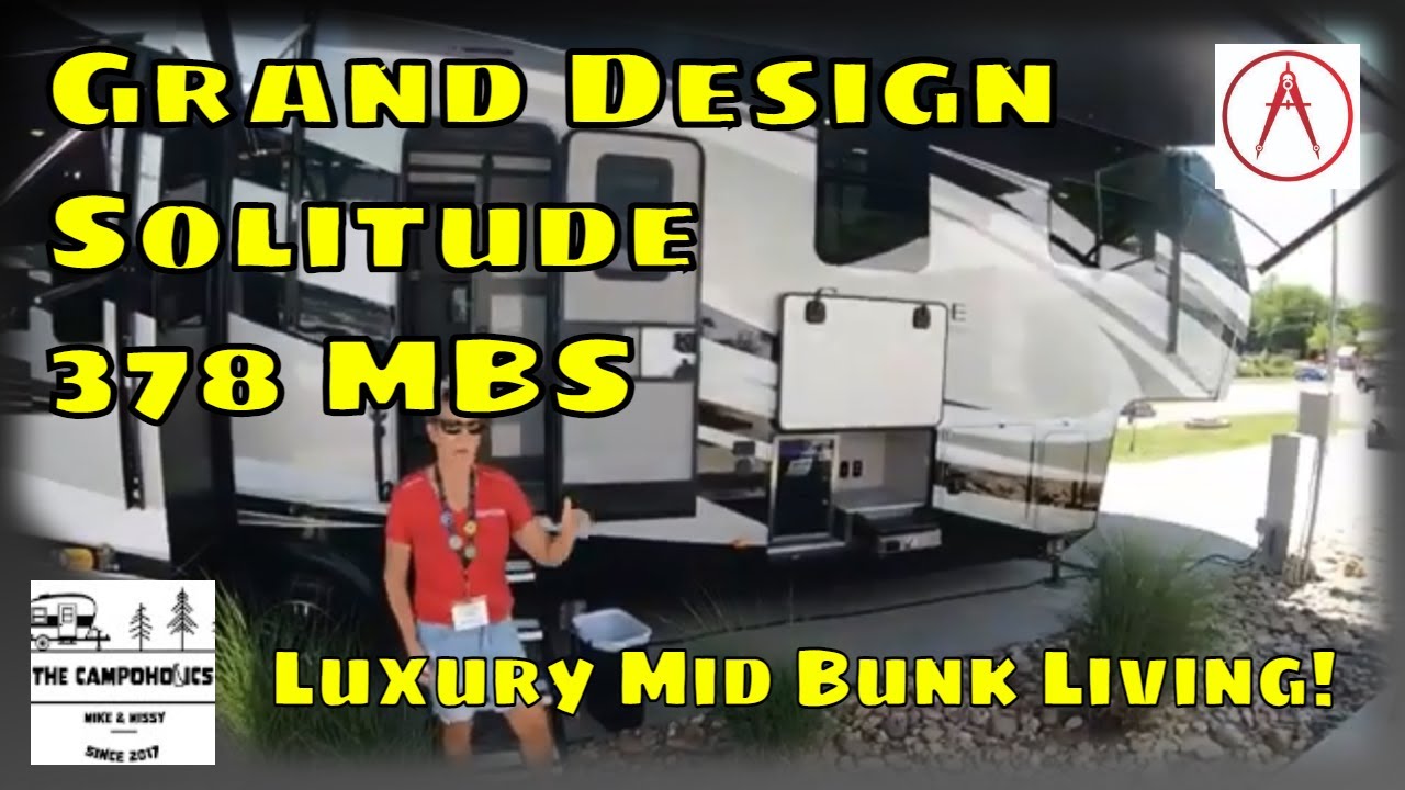 Grand Design Solitude 378 MBS - A Luxury Mid Bunk 5th Wheel! - YouTube