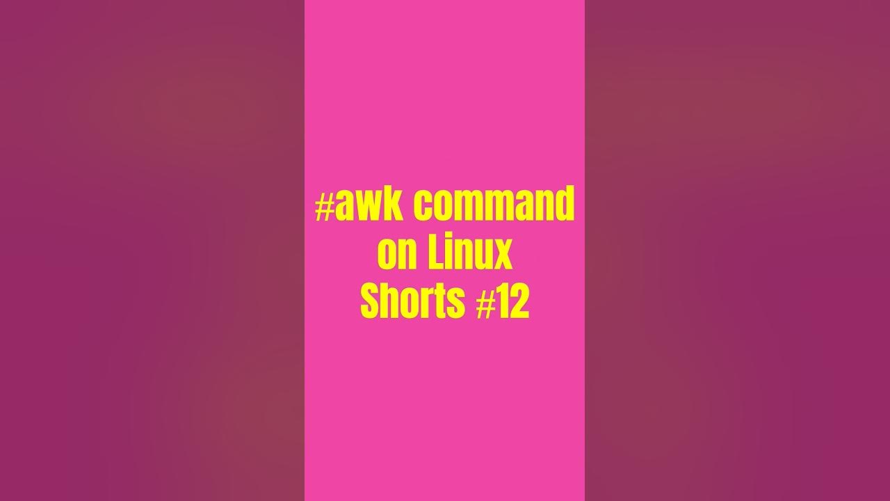 awk Command kannada #shorts | #linux #devops - YouTube