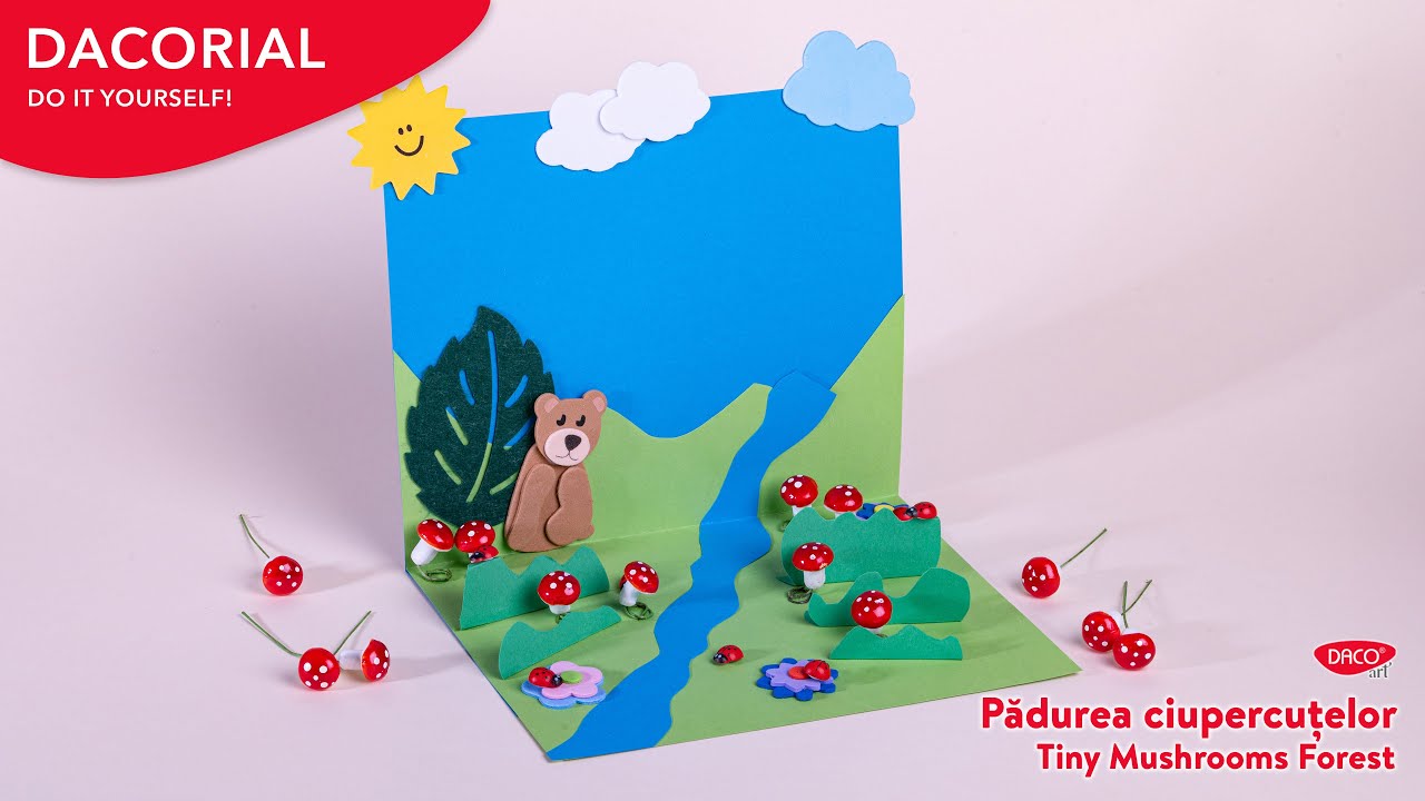 DIY - colaj 3D de primăvară - YouTube