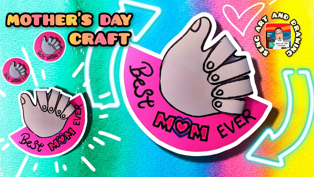 MOTHER‘S DAY CRAFT 🌹 母亲节手工 🌹 Kraf Hari Ibu - YouTube