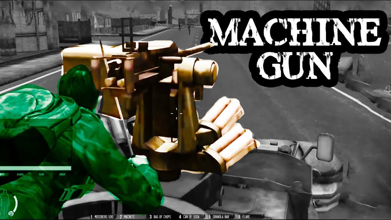 WarZ Firing APC 50 Cal. Machine Gun - Funny - YouTube