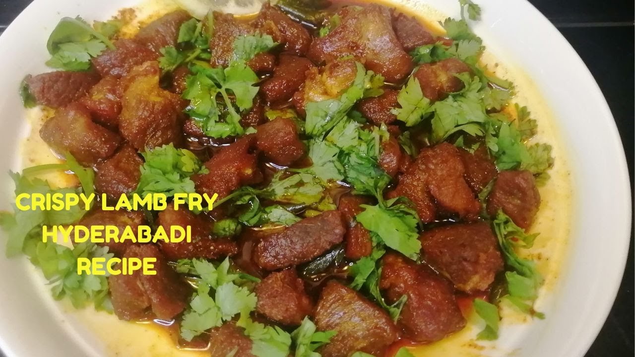 Hyderabadi Tala Hua Gosht Recipe -Crispy Lamb Fry Recipe ...