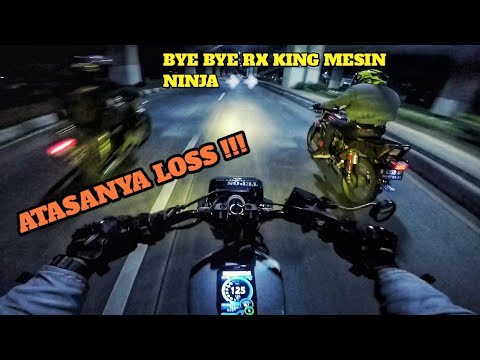 RX KING MESIN NINJA NGEYELL !! KEENAKAN GASPOLL !! HANTAM LOBANG BESAR SAMPE KENALPOT PATAH !!