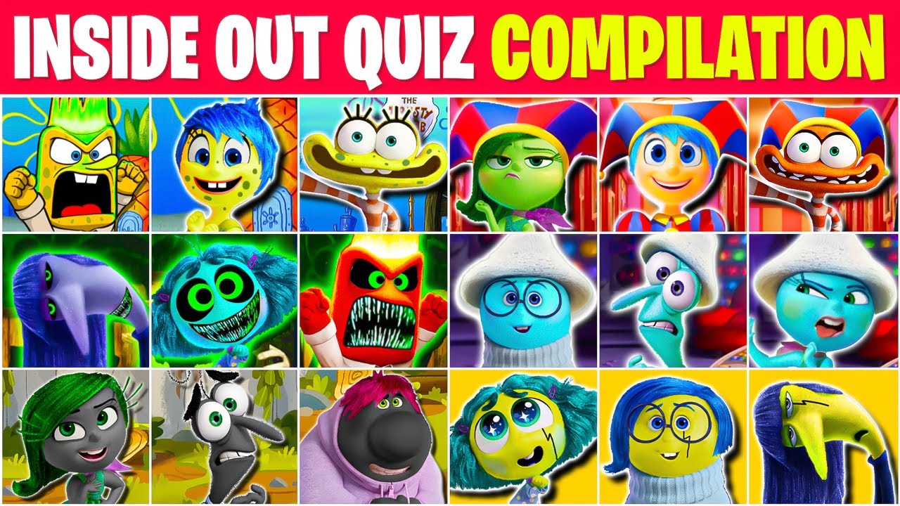 Inside Out 2 Quiz COMPILATION | Inside Out 2 Character Sing Spongebob ...