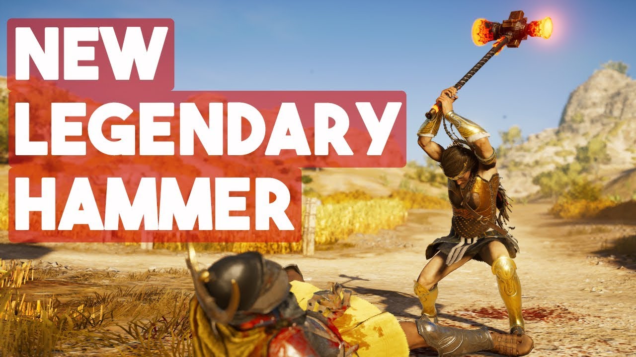 AC ODYSSEY: NEW UPDATE LEGENDARY HAMMER OF HEPHAISTOS IN ACTION - YouTube