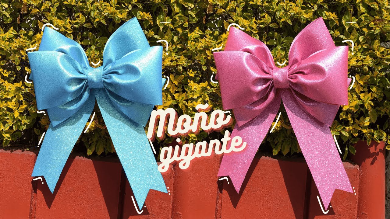 Moño gigante de fomi diamantado tutorial 🎀 - YouTube