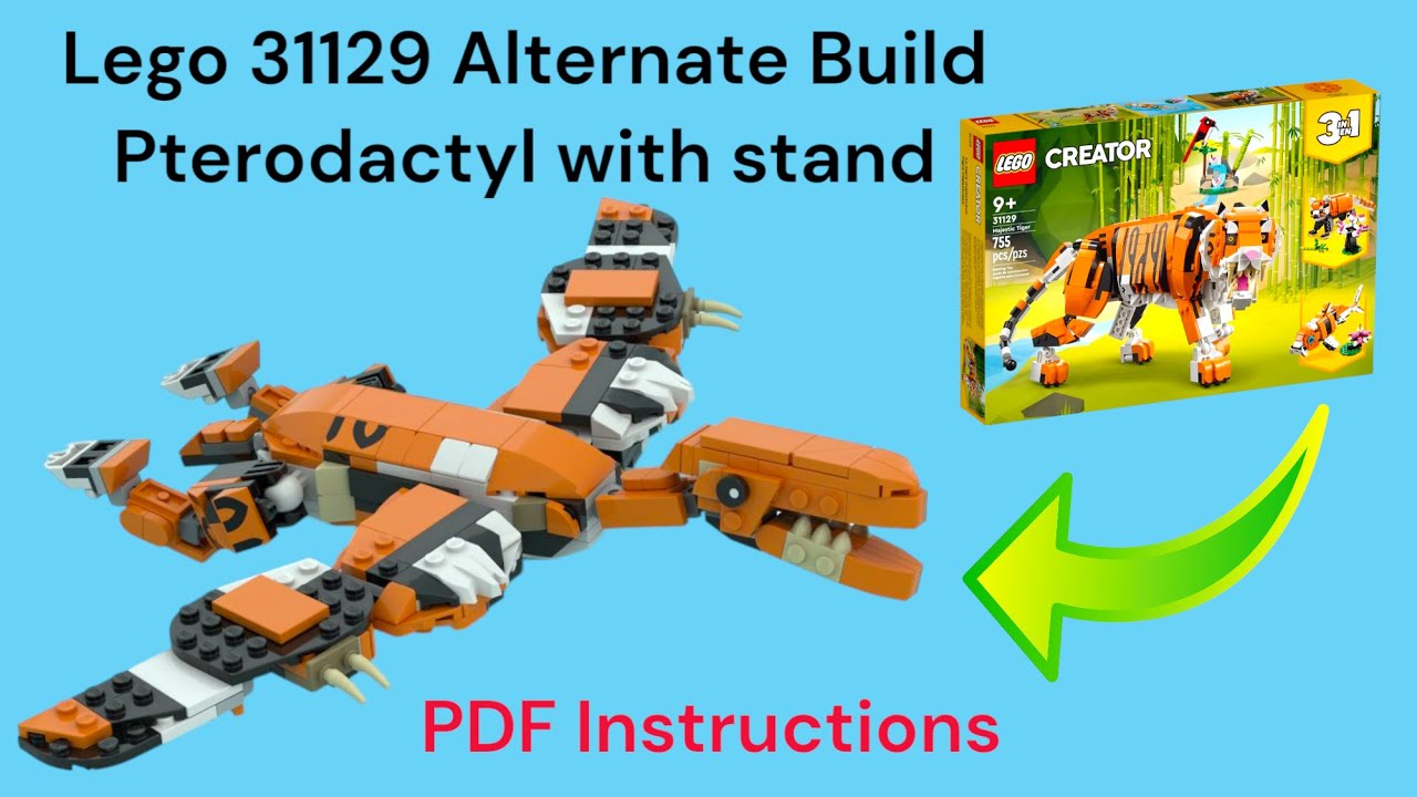 Lego 31129 Alternate Build Pterodactyl - YouTube