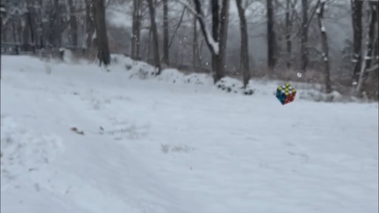 Cubing Antics in the Snow! - YouTube