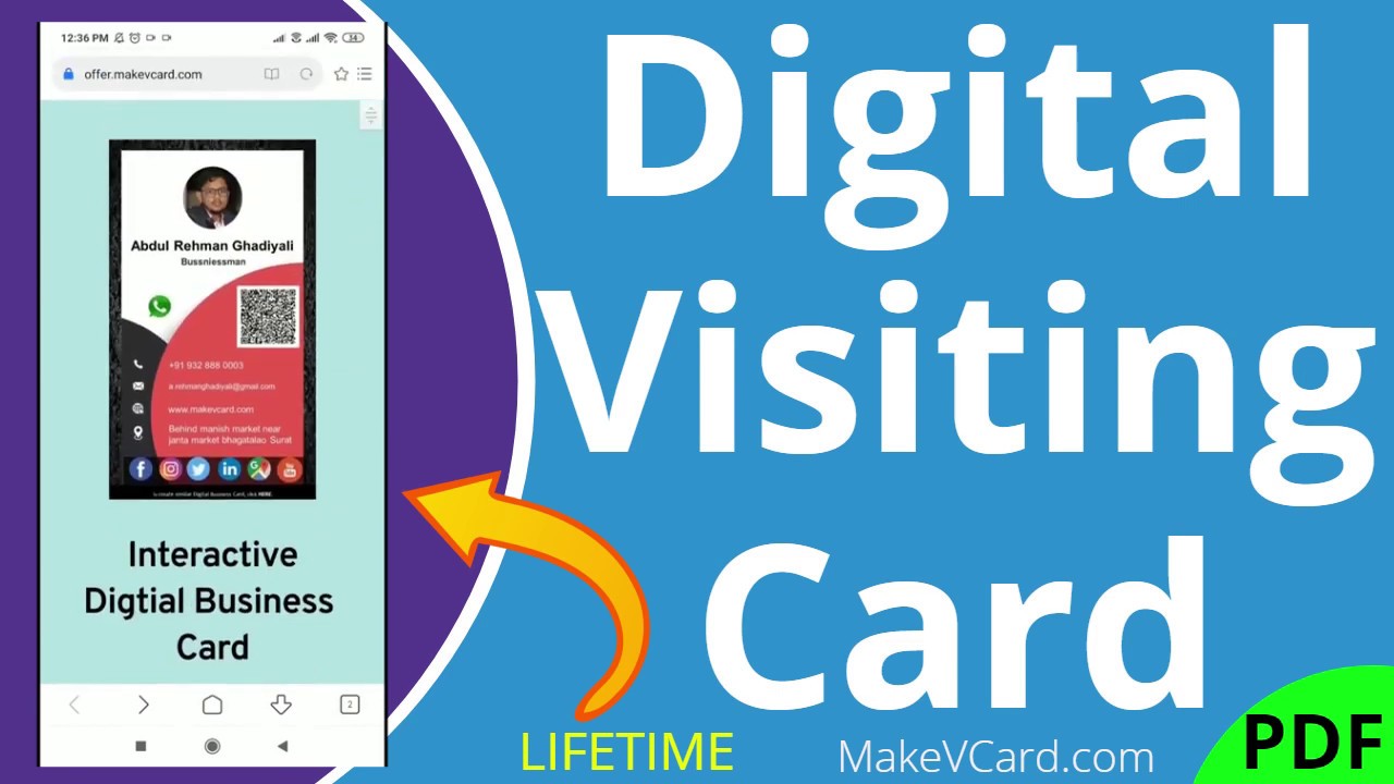 Digital Visiting Card | Digital Business Card | Digtial vCard | We Make ...