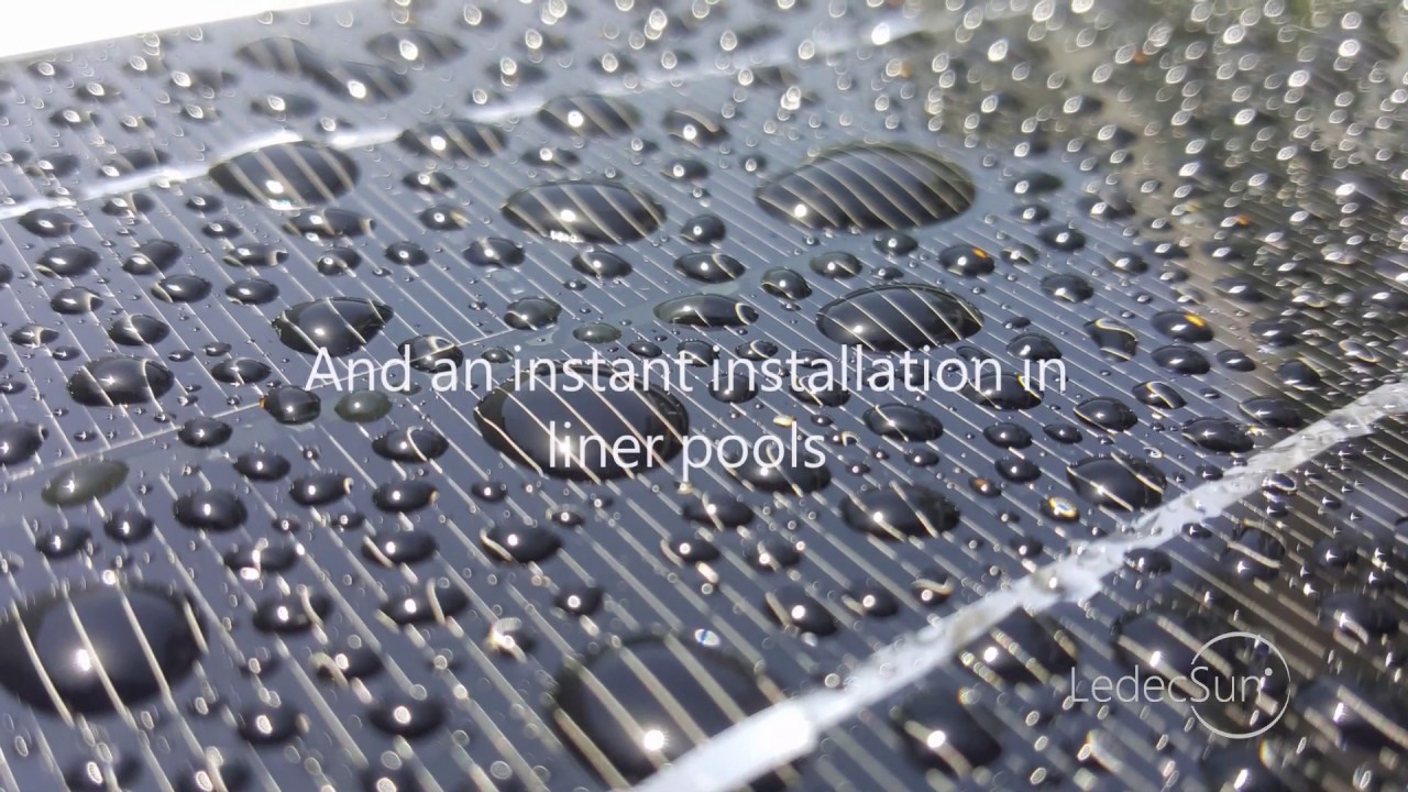 How to illuminate a liner pool with solar energy. LedecSun Magnet ...