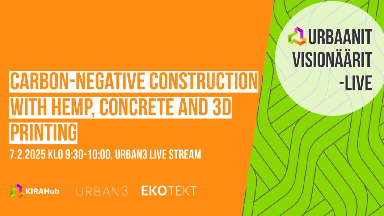 Carbon-negative construction with hemp, concrete, and 3D printing - YouTube