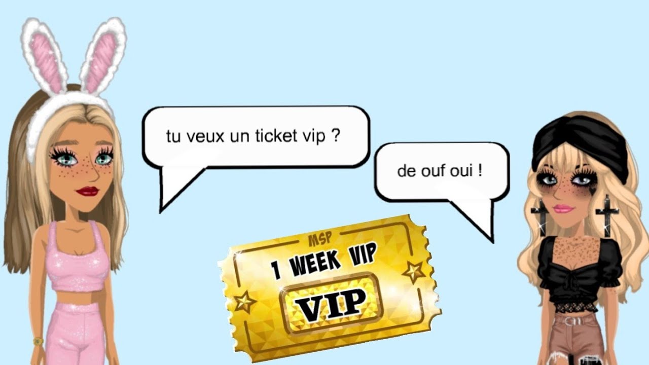 JE DONNE UN TICKET VIP SUR MSP !||msp fr - YouTube