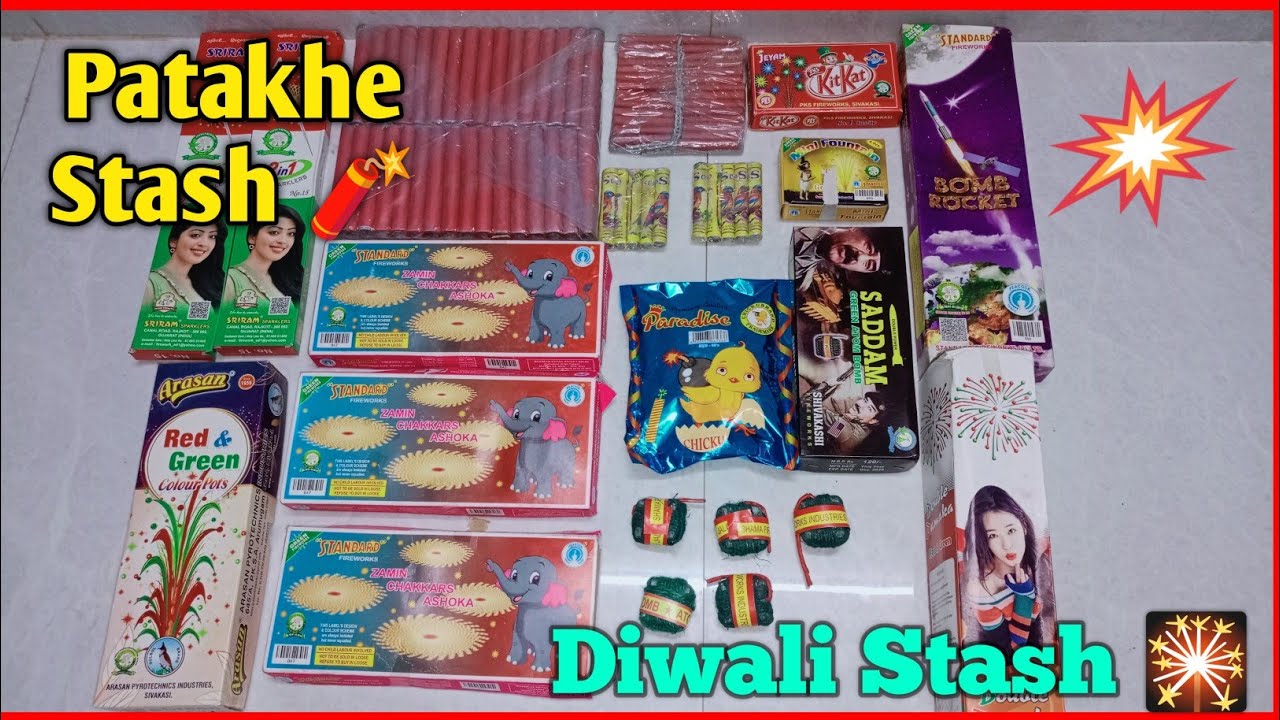 Diwali Patakhe Stash 🧨🎇 | Crackers stash 🔥 | Dilwali Vlog ☺️ | - YouTube