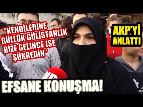 Çarşaflı abla ortalığı duman etti! AKP'yi öyle bir anlattı ki, şaşkına döndük! ALKIŞ KOPTU!