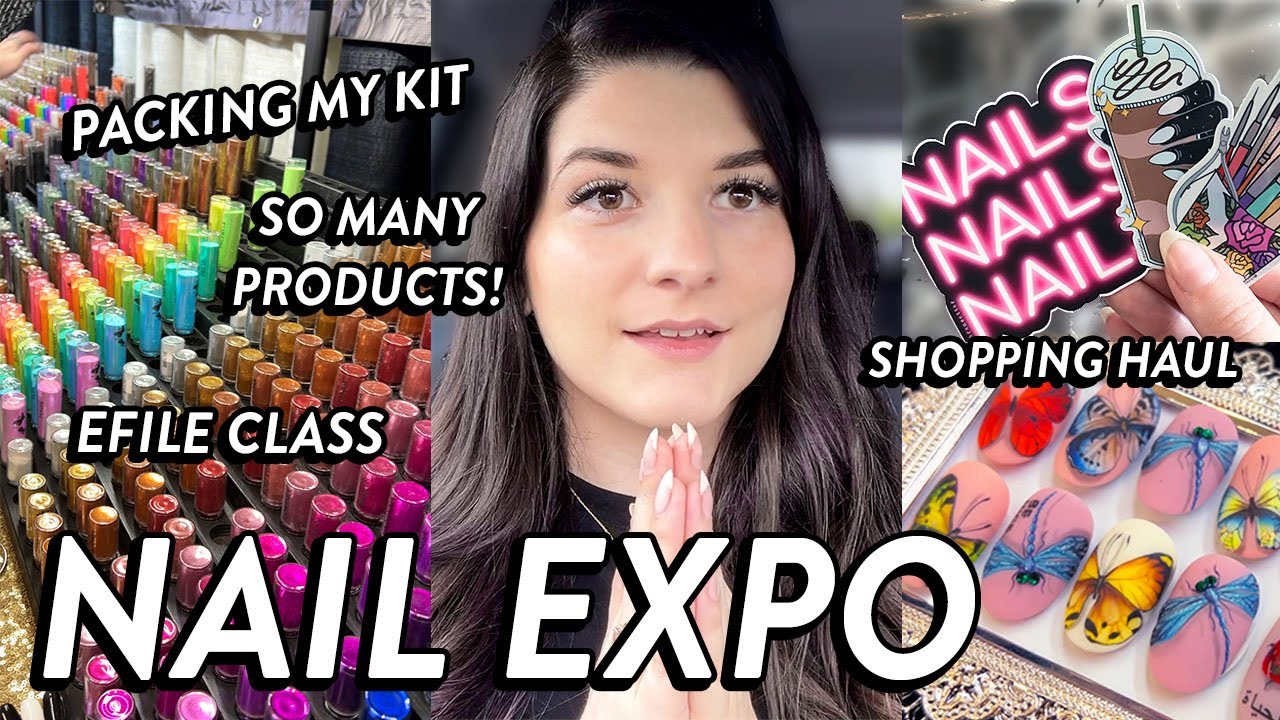 My Weekend At The Nail Expo! | Nail Tech Day In The Life 💅 - YouTube