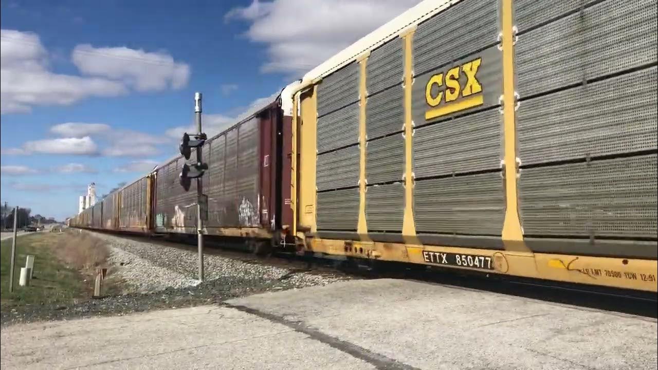 Q640-27 (CSX 5344, CSX 5497) @ Cherry Grove, IN - YouTube