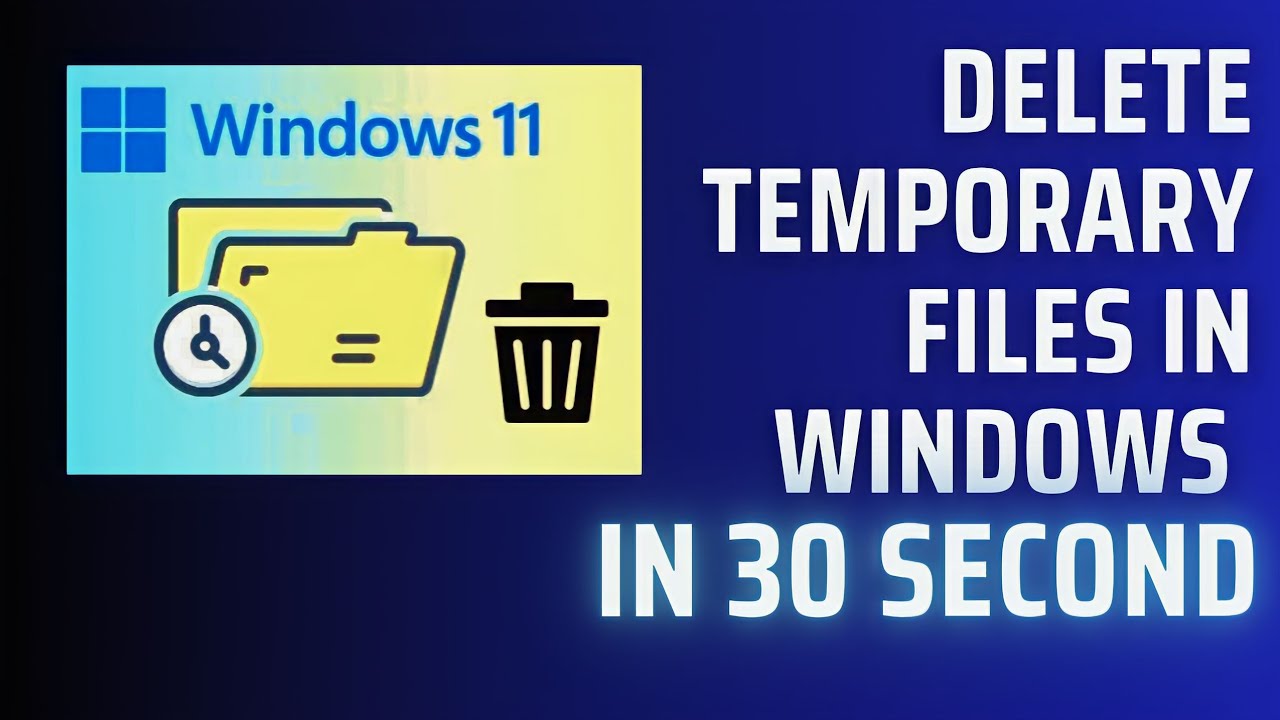 Learn How To Delete Temporary Files In Windows Pc Step By Step Youtube 6013