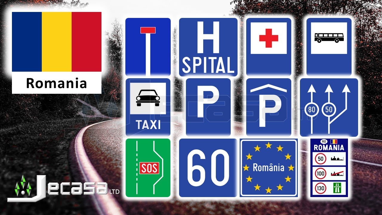 Indication Traffic-Road Signs in Romania (Bucharest, Cluj-Napoca, Iași ...