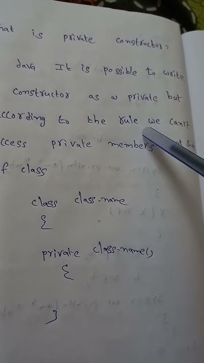 private constructor in java - YouTube