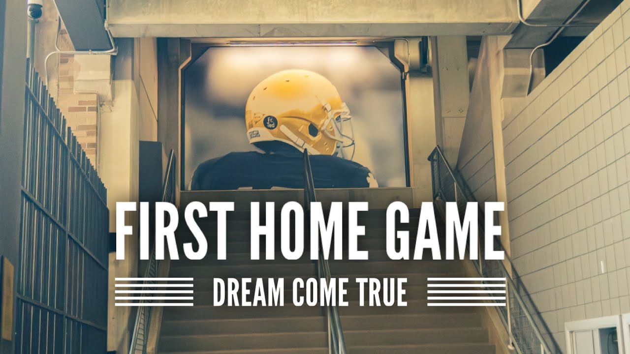 FIRST TRIP TO A NOTRE DAME HOME GAME - YouTube