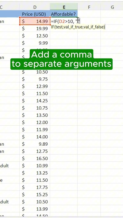 Sheets Hack | The IF function explained #sheets #excel #exceltips - YouTube