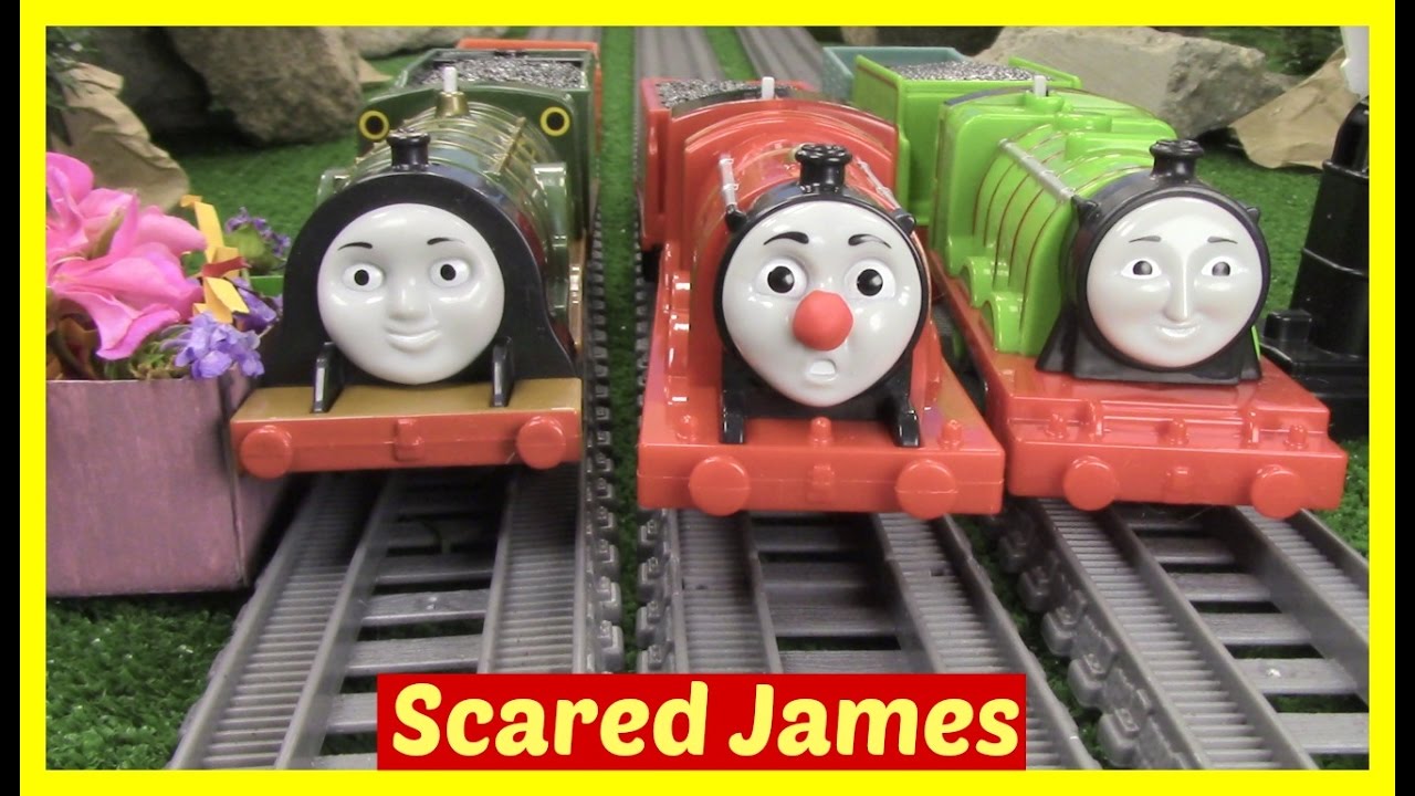 Thomas and Friends Accidents Will Happen Scared James Trackmaster - YouTube