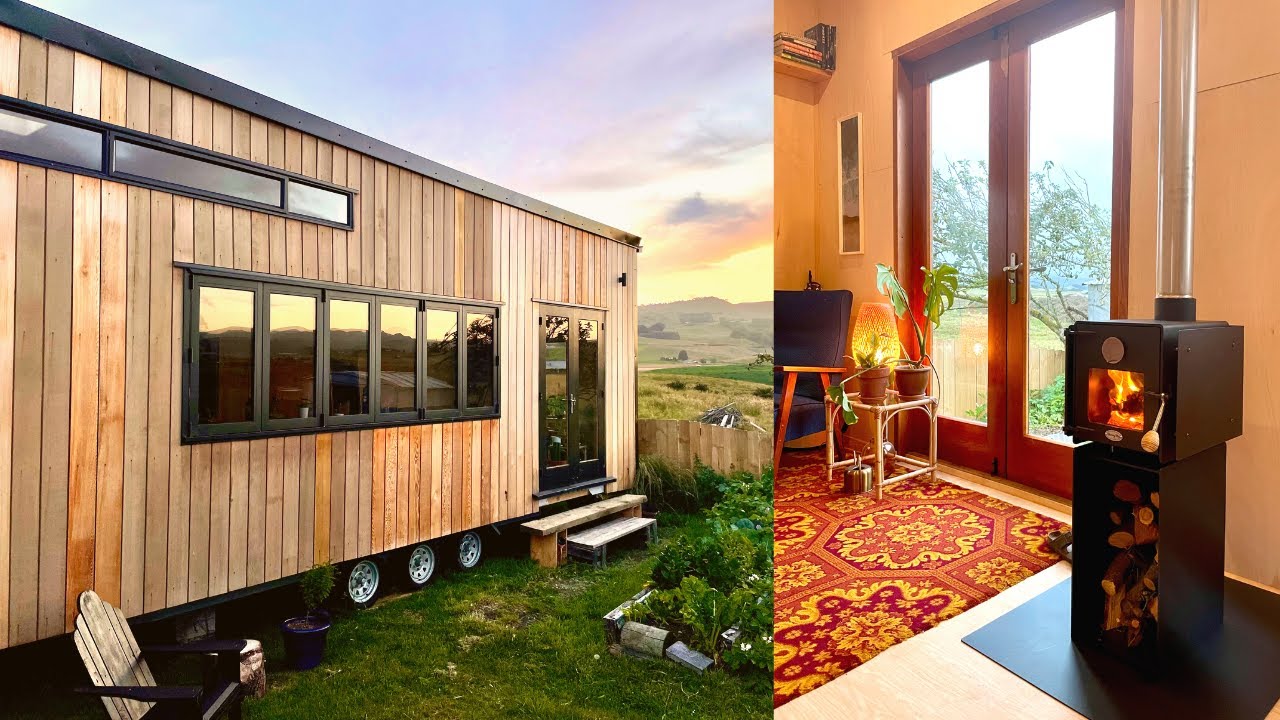 Installing a Fire in my Tiny House - YouTube