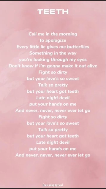 5 second of summer - Teeth | lyrics #teeth #lyrics #shortvideo #music ...