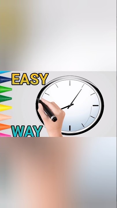 Draw Wall Clock | Draw wall clock easy ⏰ #short #shortvideos - YouTube