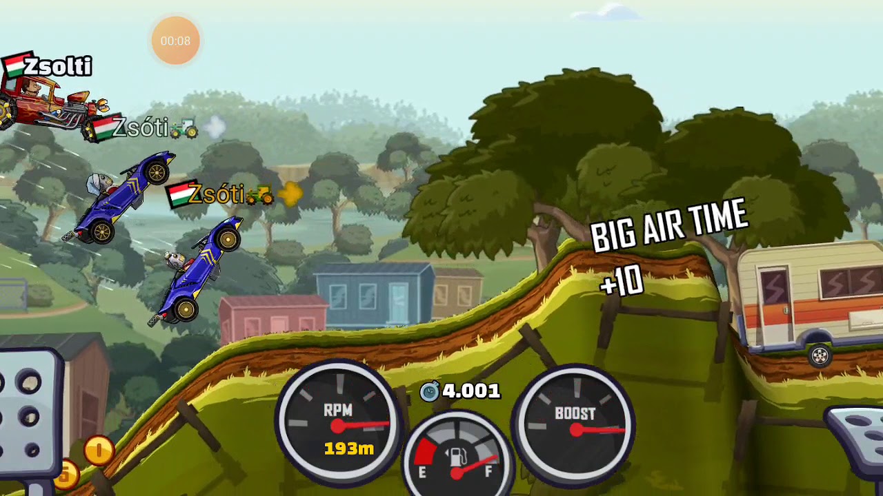 HCR2 Hill Climb Racing Team event Trackday Stage 1 ♧Super car - YouTube