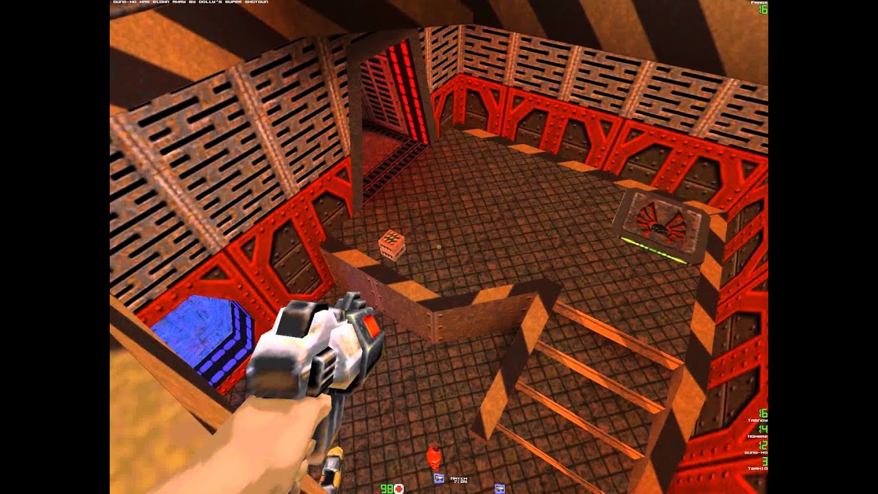 Quake 2 - 4 way deathmatch - YouTube