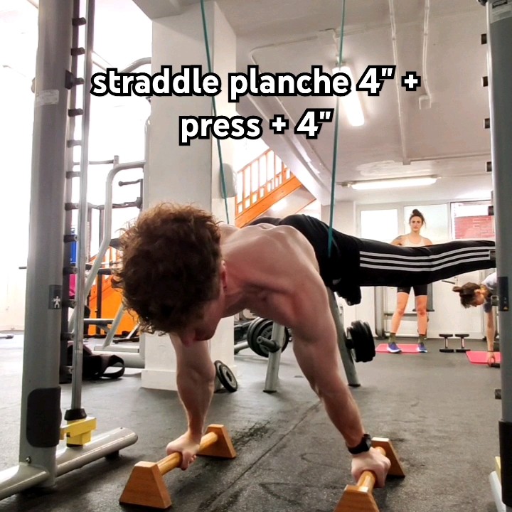Straddle planche hold + press + hold #straddleplanche #fullplanche # ...