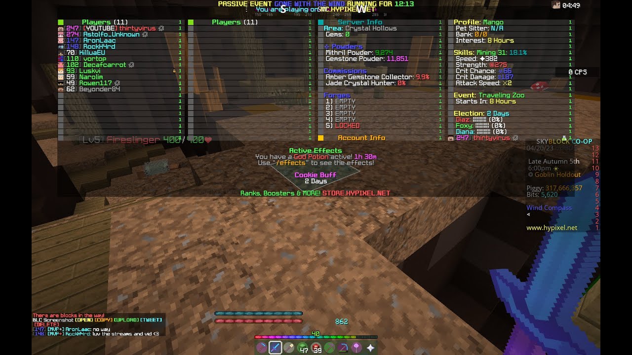 🔴|HYPIXEL SKYBLOCK | HOTM 5 7|🔴 - YouTube