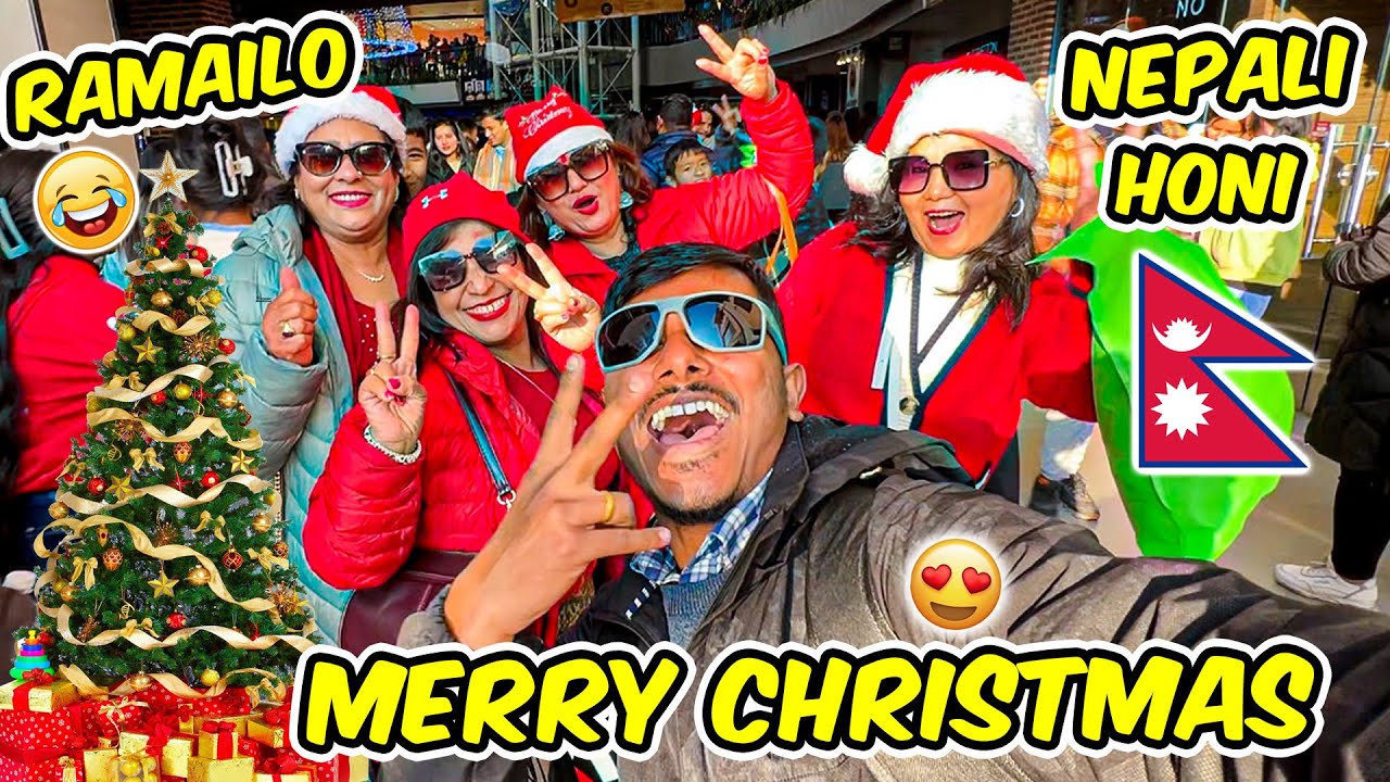 Christmas Vlog ft Aunty 😘 Labim Mall 😍 - YouTube