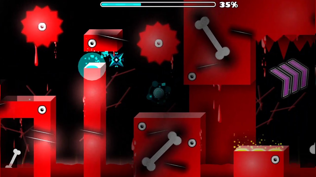 "DeaDrop" 100% (Demon) (3Coins) by DYSCO | Geometry Dash - YouTube