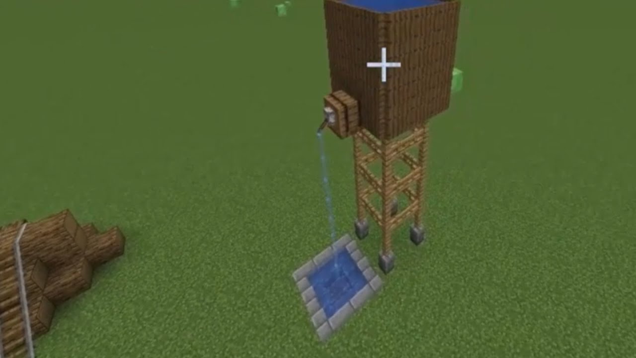 Minecraft: FARM | OUTDOOR WATER STORAGE FONTAIN | - YouTube