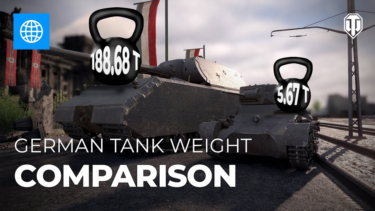 German Tank Weight Comparison: From Feather To Mountain! - YouTube