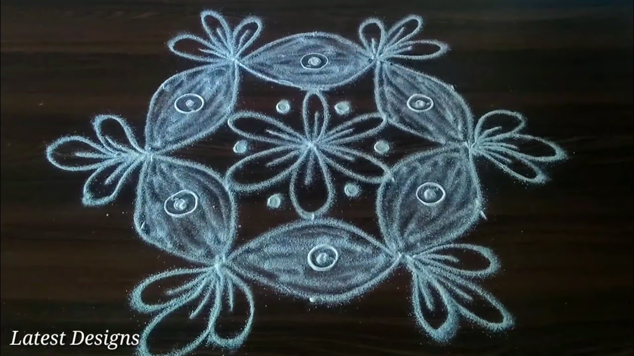 5-3 Interlaced Dots Design l Chukkalu Muggulu l Muggulu Designs With ...
