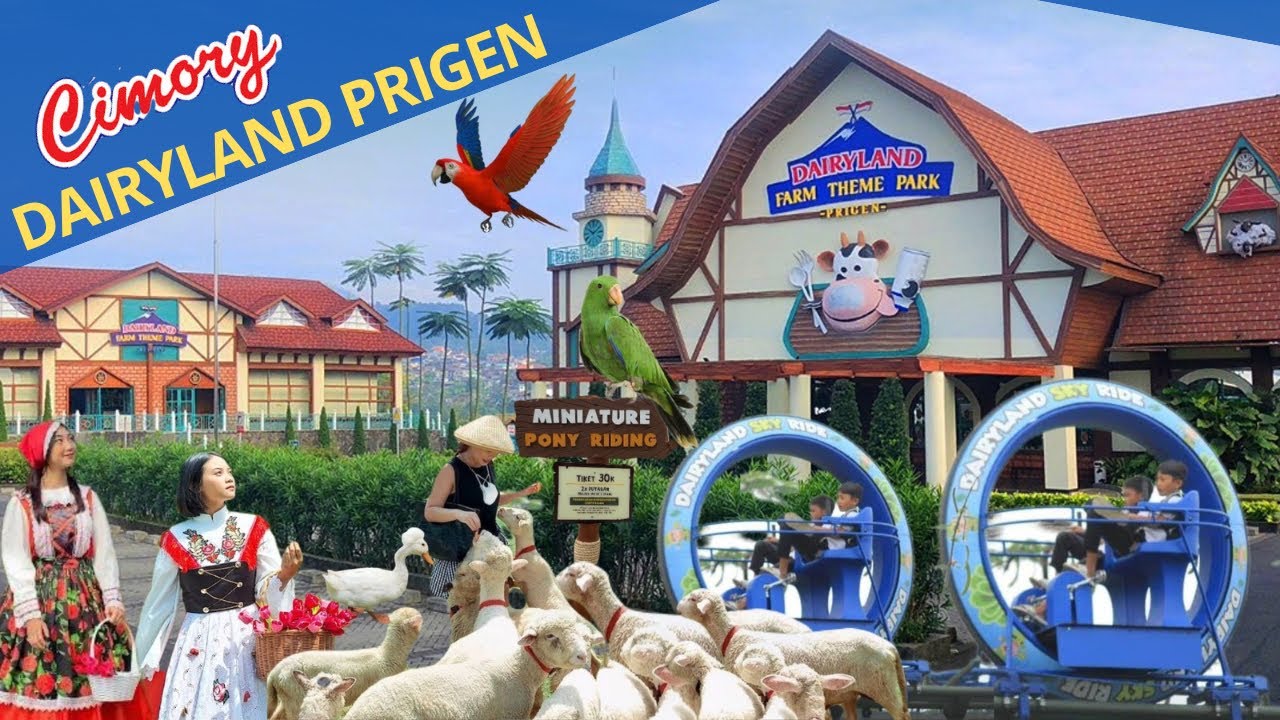 Full review Cimory DAIRYLAND FARM THEME PARK PRIGEN || Harga tiket ...