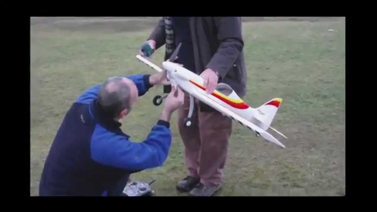 Maiden flight of an Acro-Wot Foam-E - YouTube