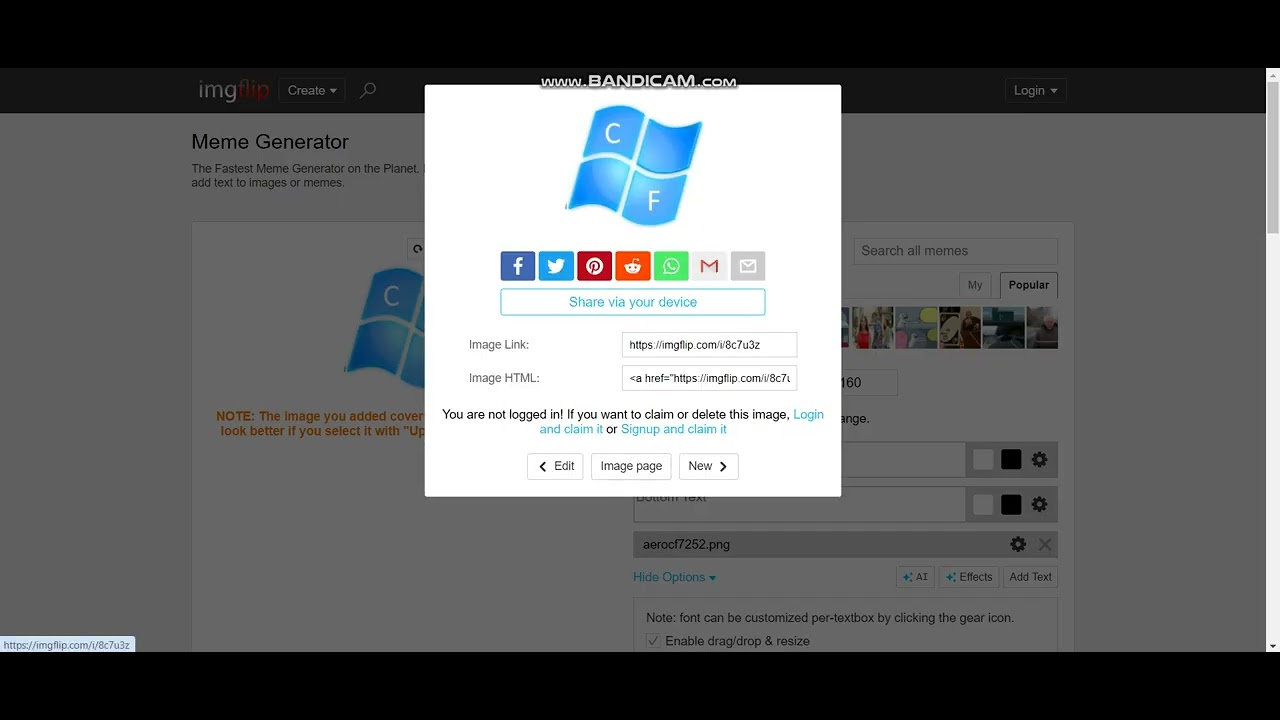 Tutorial: how to make bonziworld crosscolors on imgflip - YouTube
