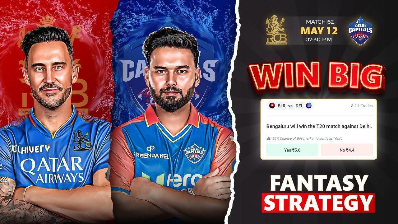 IPL 2024: RCB vs DC Best Fantasy 11 | Fantasy cricket tips for RCB vs DC | Du Plessis Vs Axar ...
