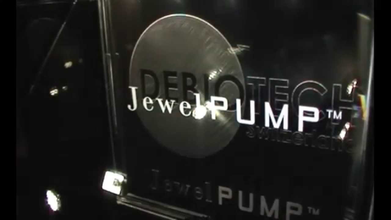 Holographic display for Debiotech that presents the jewel pump ...
