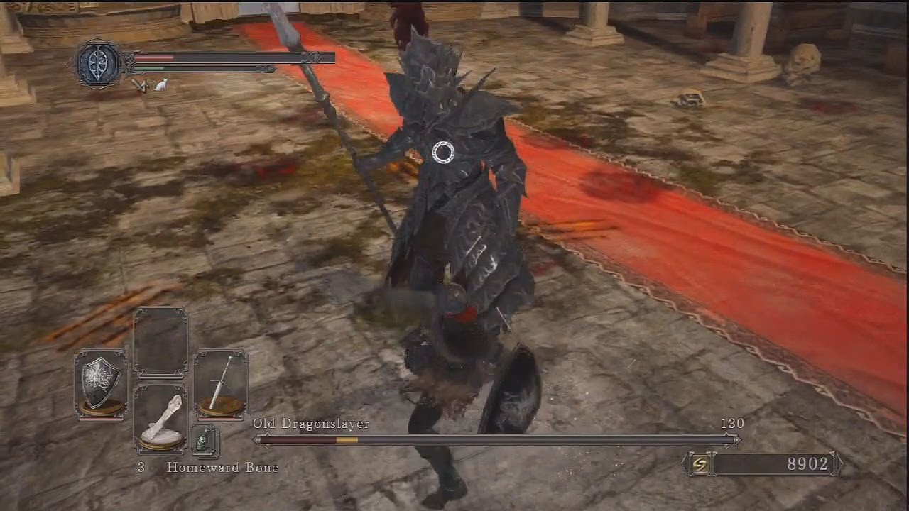 Dark Souls II ~ Old Dragonslayer Boss Battle - YouTube