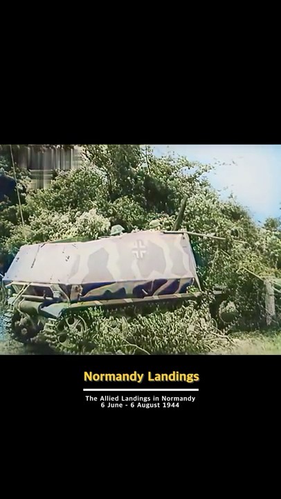 Footage of the German 21st Panzer Division in action on D-Day, the ...