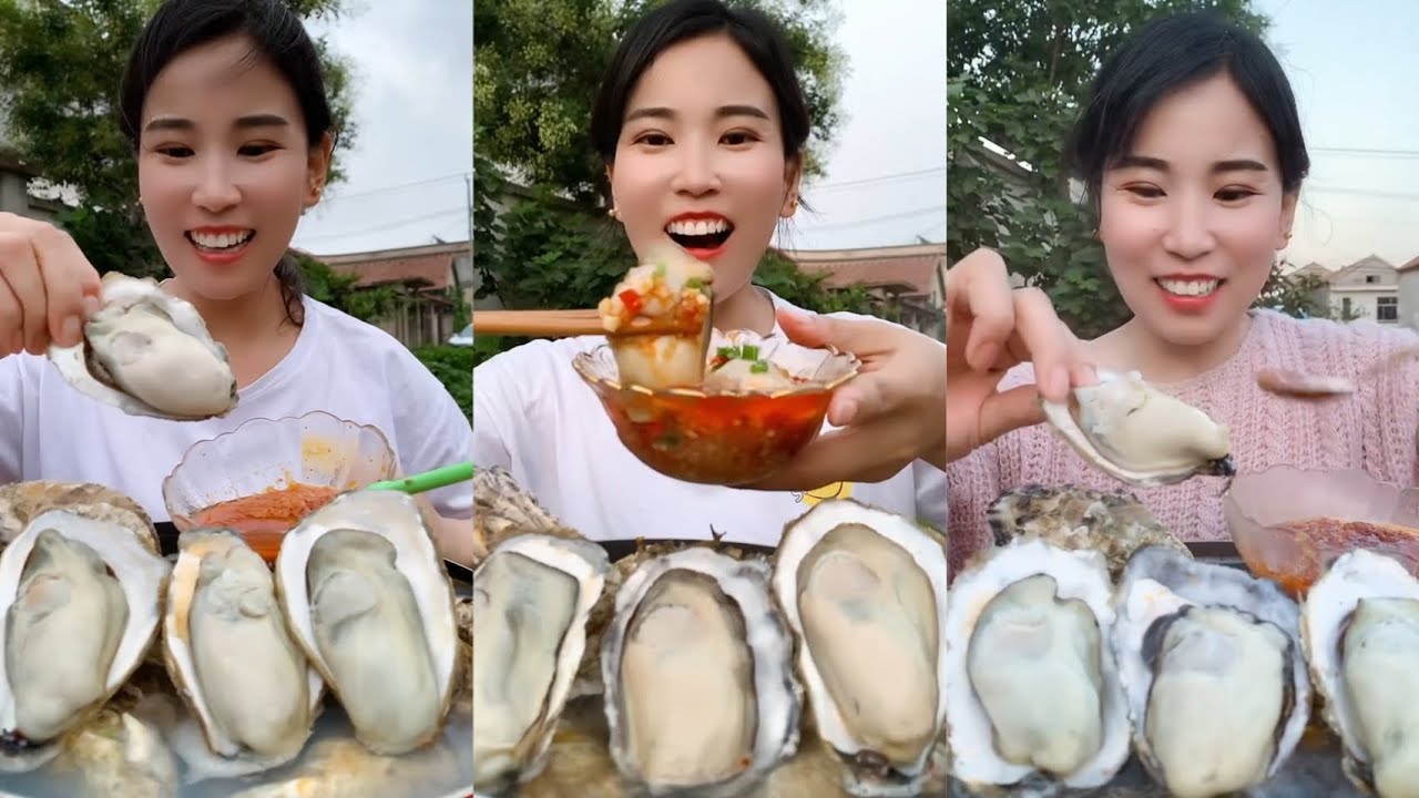 asmr eating oysters alive - YouTube